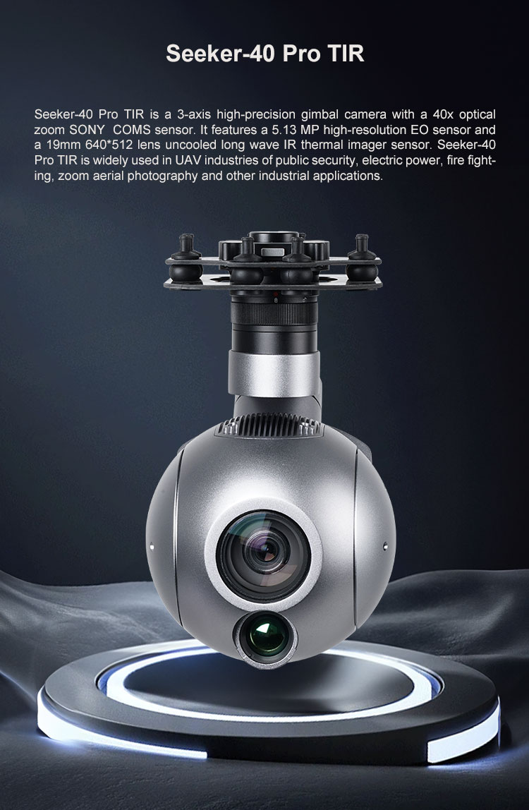 Seeker-40 Pro TIR Dual-Sensor AI Tracking Camera Quick-mount Version